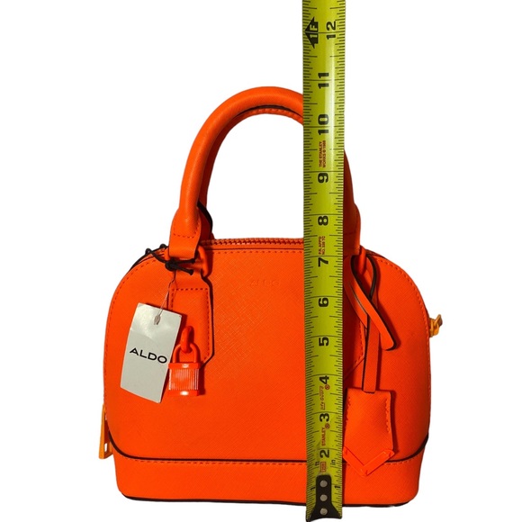 Aldo | Bags | Aldo Women Soton Dome Shape Tote Handbags Bright Orange ...